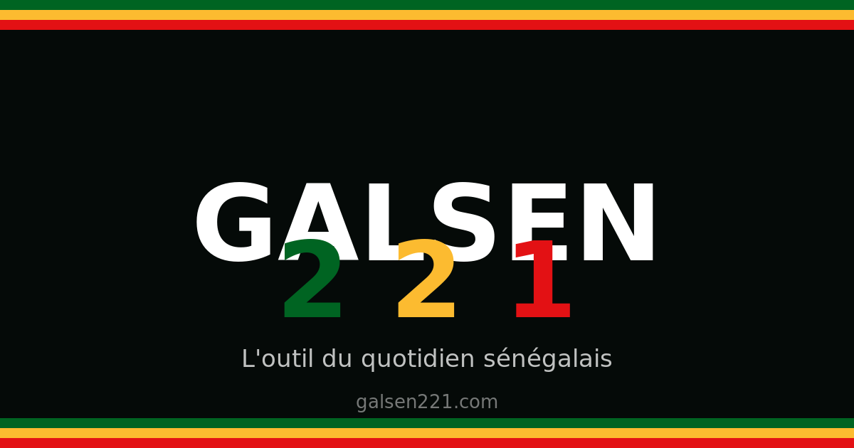 Actualités Thiès aujourd'hui | GALSEN221